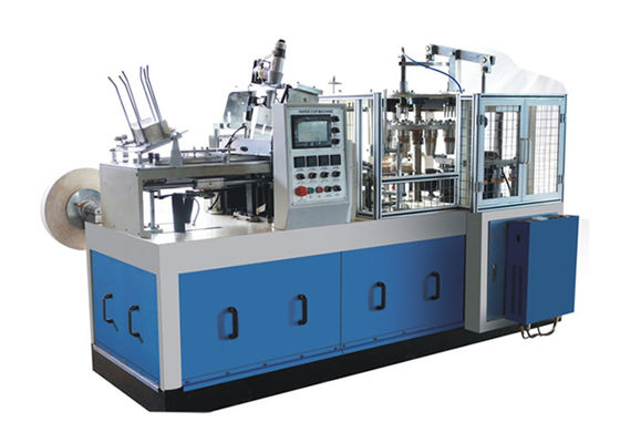 PLC Control Disposable Tea Cup Machine , Tea Paper Cup Making Machine